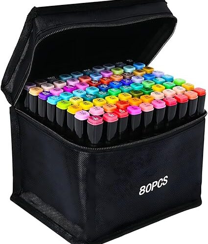 80 Colors Alcohol Markers Artist Drawing Art - Savings Guru
