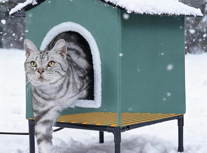 Heated Cat House for Indoor/Outdoor Use - Savings Guru