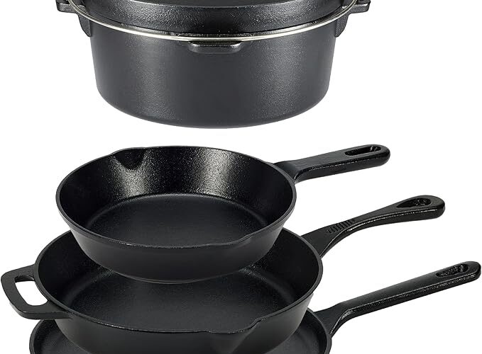 Amazon Basics PreSeasoned Cast Iron 5Piece Kitchen - Savings Guru